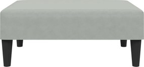 vidaXL 2místná rozkládací pohovka s podnožkou samet [3216231] Barva: Tmavě šedá