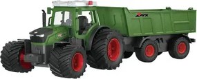 RC Traktor s valníkem / Hračka na vysílačku / 2,4 GHz / Měřítko 1:24 /
