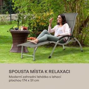 Blumfeldt Sunnyvale, lehátko s podnožkou, hliník, 4 úrovně