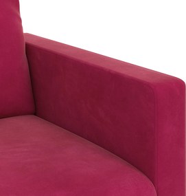 Set pohovek 2 ks Víno Červené samet 3407600
