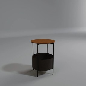 Příruční stolek Rotenstein (Ořech + Černá). 1073519