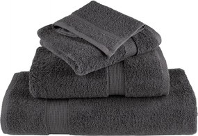 Prémiové ručníky pro hosty SOLUND 2 ks antracitové 30x50 cm 600 g/m² 137152