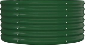 vidaXL Vyvýšený záhon práškově lakovaná ocel 152x80x36 cm [318913] Barva: Zelená
