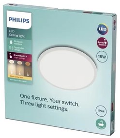 Philips - LED Stmívatelné koupelnové svítidlo SCENE SWITCH LED/18W/230V IP44