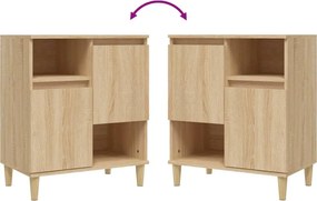 Příborníky 2 ks dub sonoma 60 x 35 x 70 cm kompozitní dřevo 3185722