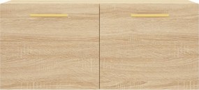 vidaXL Nástěnná skříňka 80 x 36,5 x 35 cm kompozitní dřevo [830063] Barva: Betonová šedá