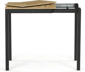 Jídelní stůl rozkládací 60-90x60 cm GDT-206 OAK, melamin, dub – Barva (vyberte): hnědá hnědá
