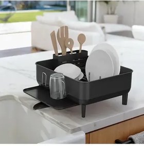 Simplehuman Compact Odkapávač na nádobí černá / rám z černé oceli / pl