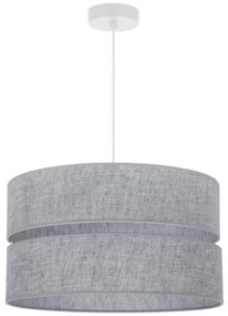 Závěsné svítidlo Jen, 1x šedé textilní stínítko, (fi 40 cm), w
