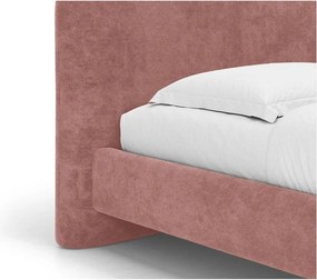 Růžová čalouněná dvoulůžková postel s roštem 140x200 cm Vera – Micadoni