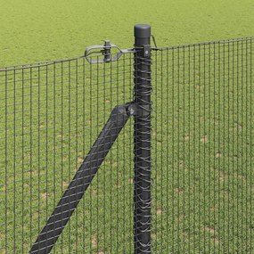 Svařované drátěné ploty s hroty 25 x 1,5 m Ocel potažená PVC 3352210