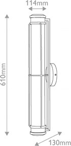 Elstead SAYLOR M koupelnové světlo IP44 mosaz 61 cm LED 23,5W 1220 lm