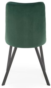 Jídelní židle Hannah tmavě zelená