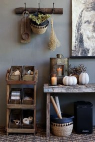 Béžová antik dekorace dýně Pumpkin latté - Ø 20*15 cm