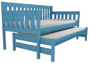 Vomaks Dětská postel s výsuvnou přistýlkou M 006 NEW* 80 x 190 cm bezbarvý lak