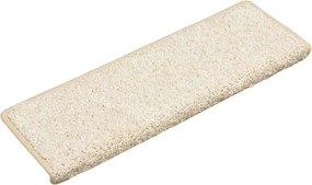 Schodové rohože 30 ks 65 x 21 x 4 cm bílé s obdélníkovým okrajem 3365831