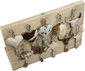 Dřevěný display na přívěsky na klíče - 55*40*19cm