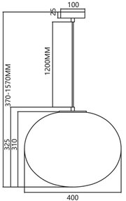 Lustr na lanku CAMPANIA 1xE27/60W/230V zlatá