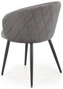 Čalouněná židle K-430 šedá