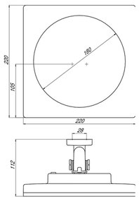 Emco Cosmetic mirrors Prestige - Kosmetické zrcadlo s LED osvětlením napájené z baterie, 3 násobné zvětšování, chrom 109600122