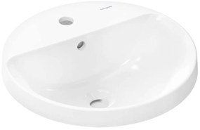 Hansgrohe Xuniva S - Umývátko, průměr 45 cm, s přepadem, otvor pro baterii, SmartClean, bílá 61056450