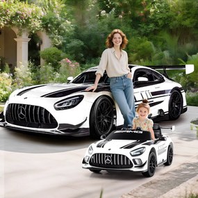 Costway Licencovaný osobní automobil Mercedes-AMG GT3Dětské autíčko na dálkové