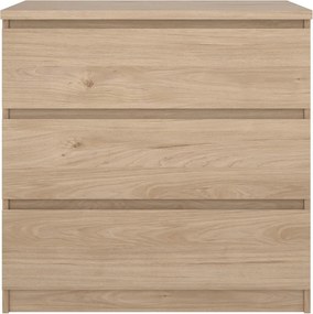 Komoda v dekoru dubu v přírodní barvě 77x76x50 cm Naia – Tvilum