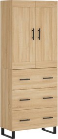Skříň highboard dub sonoma 69,5 x 34 x 180 cm kompozitní dřevo 3199772