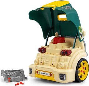 Auto s motorem N-GINE zelené