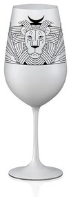 Crystalex - Bohemia Crystal Sklenice na bílé i červené víno Viola 550 ml bílá, znamení LEV_1 ks
