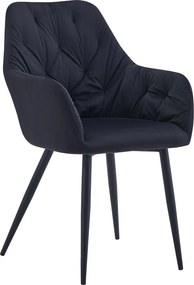 Designové křeslo, černá Velvet látka, VERIO NEW