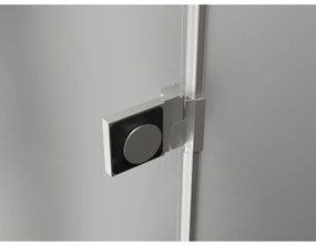Mexen, Mexen Lunar-B levé otočné sprchové dveře 65 cm, transparentní, broušený nikl - 832-065-000-97-00-L
