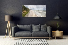 akrylový obraz Pláž Moře Strom Příroda 100x50 cm