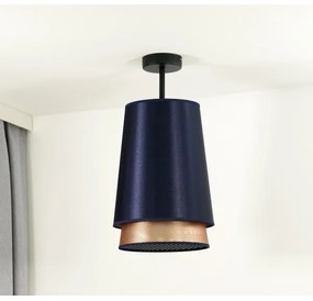 Duolla - Přisazený lustr BELL SHINY 1xE27/15W/230V pr. 25 cm modrá/měděná