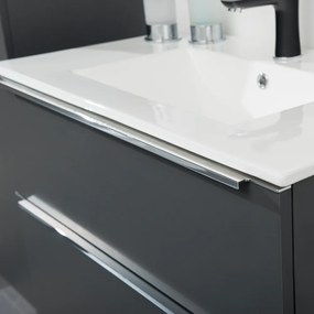 Mereo Mereo, Mailo, koupelnová skříňka s keramickým umyvadlem 121 cm, chrom madlo, CN528