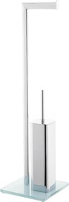 Wc štětka Optima Glass chrom/bílá GLASDRZSTETB