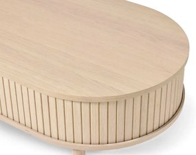 Designový konferenční stolek Palomino 120 cm bílý dub