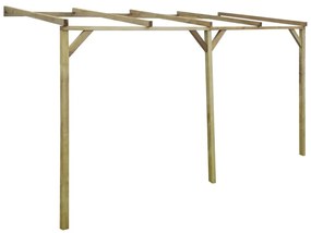 vidaXL Marketos Zahradní pergola ke zdi 2 x 4 x 2,2 cm dřevo