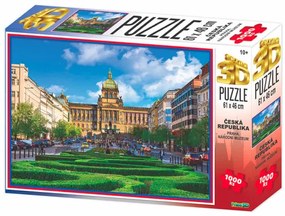 Puzzle 3D Praha Národní muzeum 1000 dílků