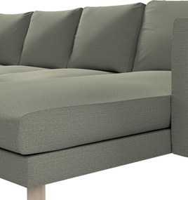 Potah na pohovku IKEA Norsborg 4-místná se šezlongem barva šedá látka pletený vzor