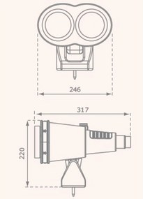 Dalekohled "STAR" na dětské hřiště KAXL Tyrkysová