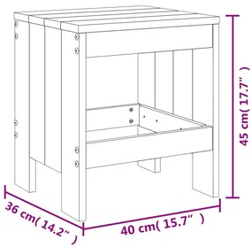 5dílný zahradní jídelní set černý masivní borové dřevo,  3157719