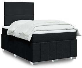 Box spring postel s matrací černá 120x190 cm textil 3291602