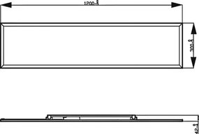 Philips Superslim Touch CL560 36W bílá / Stropní LED panel / 120x30 cm