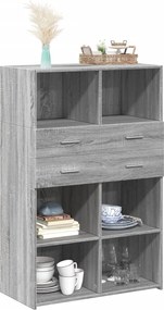 Skříň highboard šedá sonoma 80 x 42,5 x 124 cm kompozitní dřevo 3281390