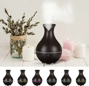SIXTOL Bloom tmavé dřevo / Aroma difuzer / 200ml / 6 W / Automatické v