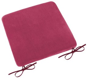 Bellatex Sedák hladký Korall micro 40x40 cm vínová