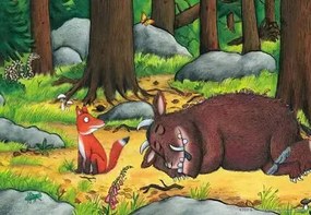 Ravensburger Gruffalo a zvířata v lese / 2x12 dílků / od 3 let