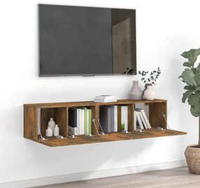2dílný set TV skříněk kouřový dub kompozitní dřevo 3120278