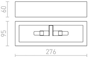 RED - Design Rendl - R10465 - Nástěnné svítidlo WIM 2xG9/40W/230